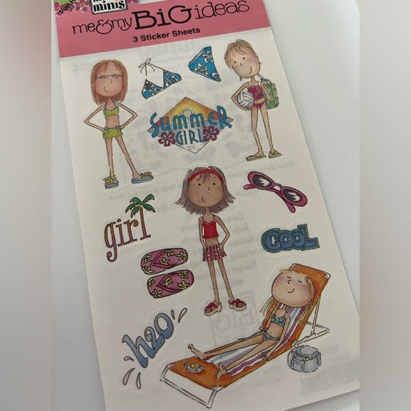 Design | Memy Big Ideas Summer Girl Sticker Sheet | Poshmark